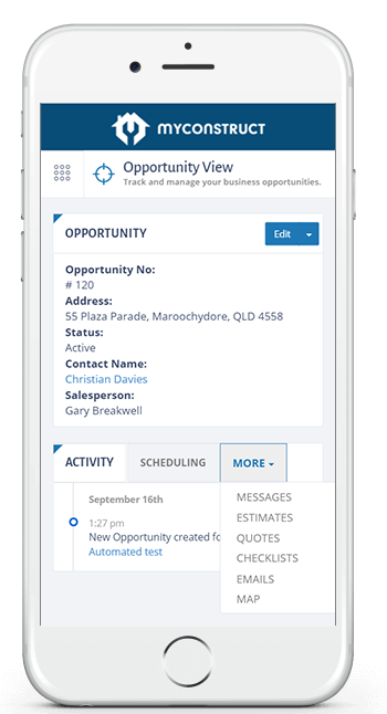 Builders and tradies lead management software - MyConstruct