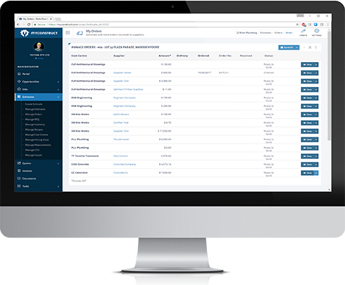 Construction purchase order software for Builders - MyConstruct